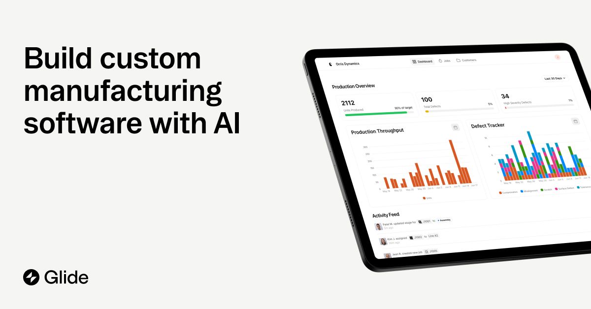 Manufacturing Software Built With AI | Glide