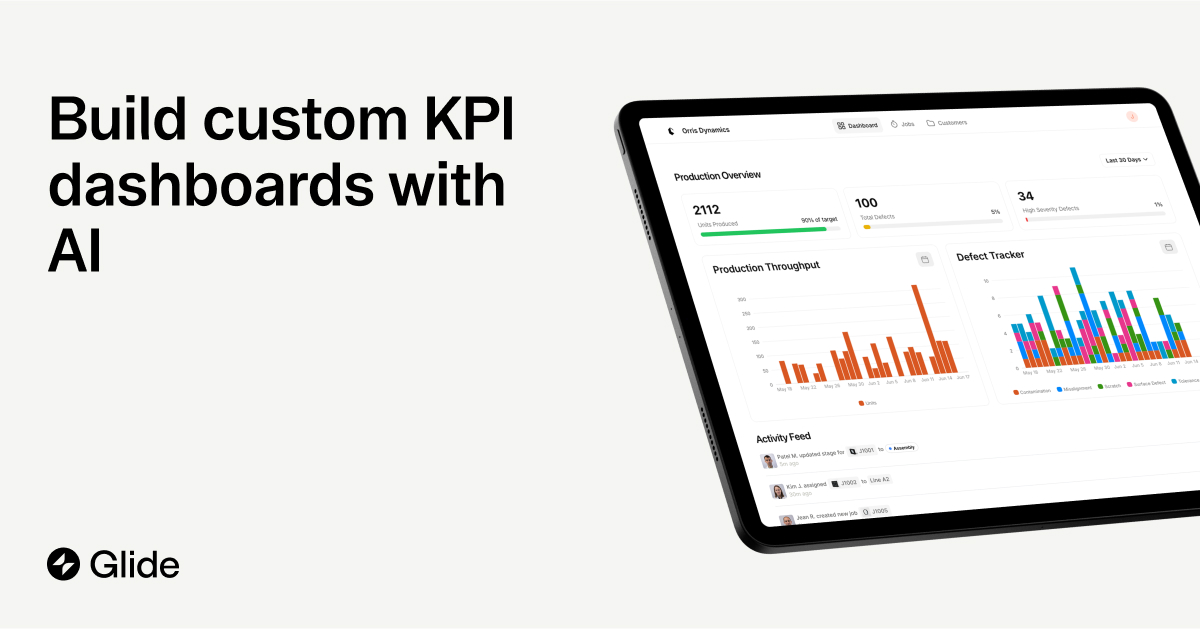 Create Custom KPI Dashboards With AI | Glide