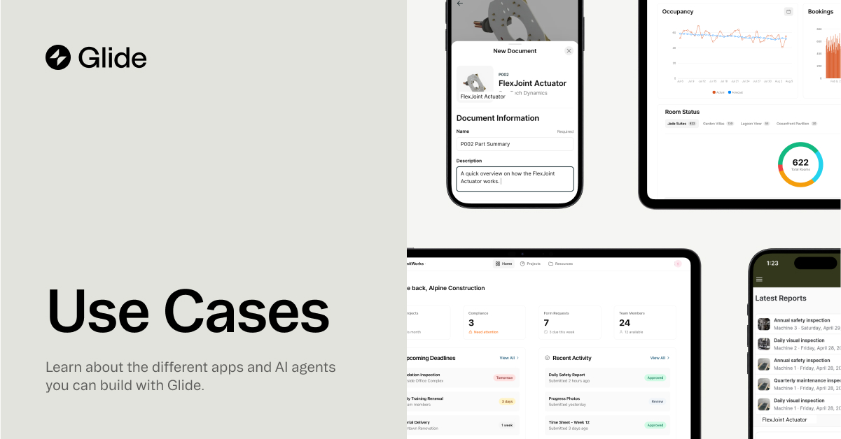 No Code App Builder for Portals, Dashboards, CRMs & More | Glide